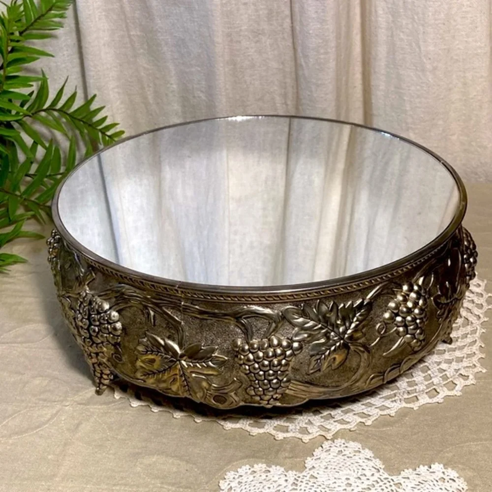 Godinger | Accents | Vintage Godinger Silver Plated Mirrored Plateau ...